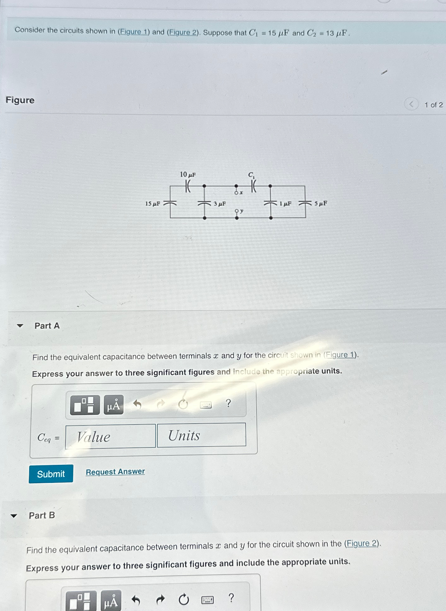 Consider the circuits shown in (Figure 1) ﻿and | Chegg.com