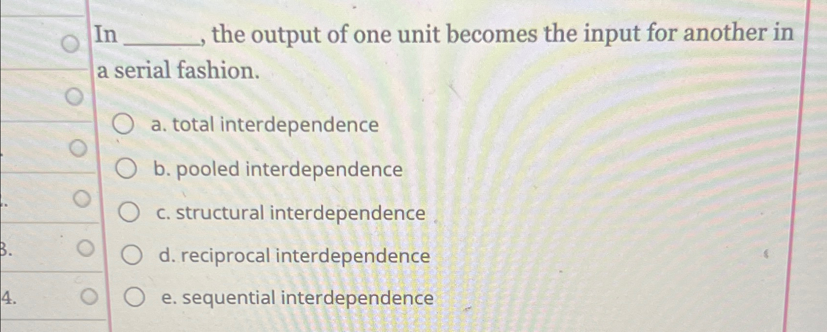 Solved In the output of one unit becomes the input for | Chegg.com