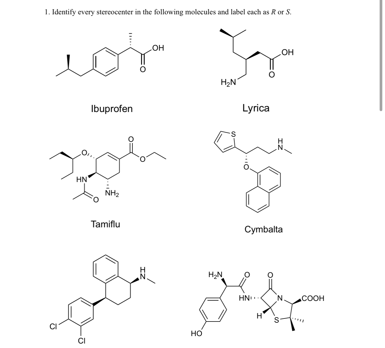 Solved Identify every stereocenter in the following | Chegg.com