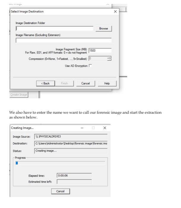 Solved Install FTK Imager on USB drive FTK Imager has two | Chegg.com