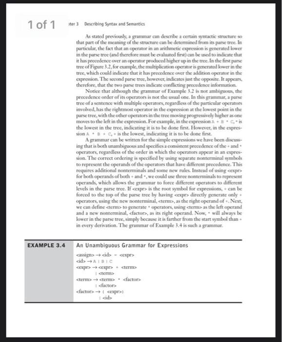 Solved 2. Consider the following grammar: | Chegg.com