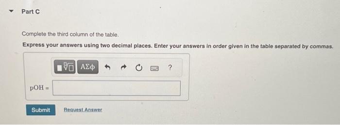 Solved Complete the following table. (The first row is | Chegg.com