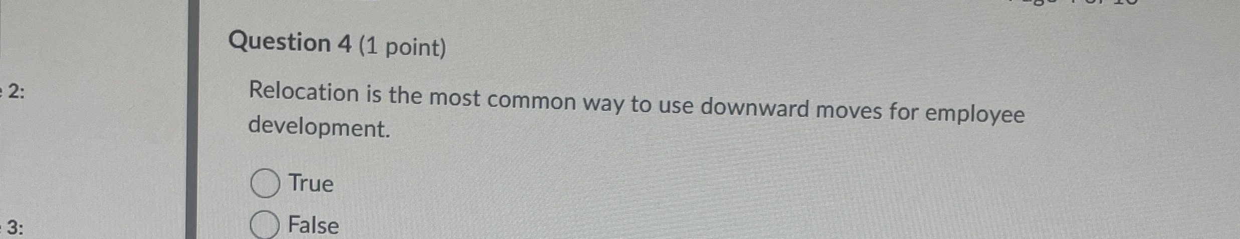 Solved Question 4 (1 ﻿point)Relocation is the most common | Chegg.com