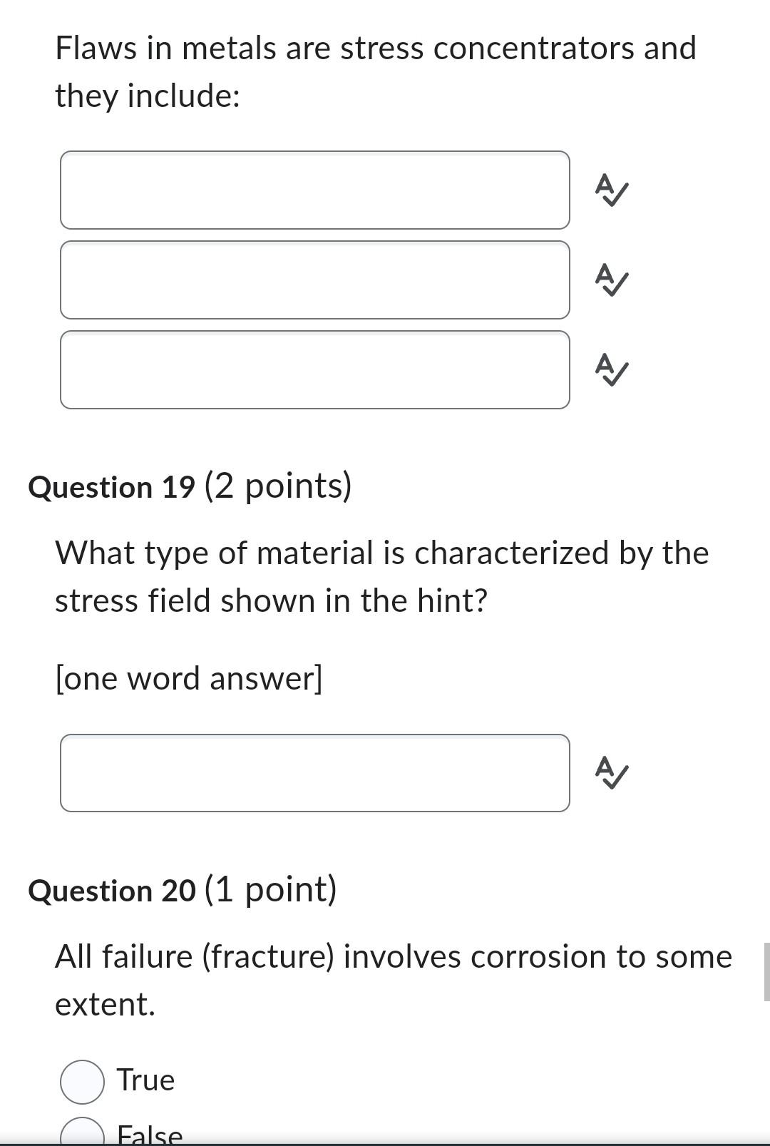 Flaws in metals are stress concentrators and they | Chegg.com