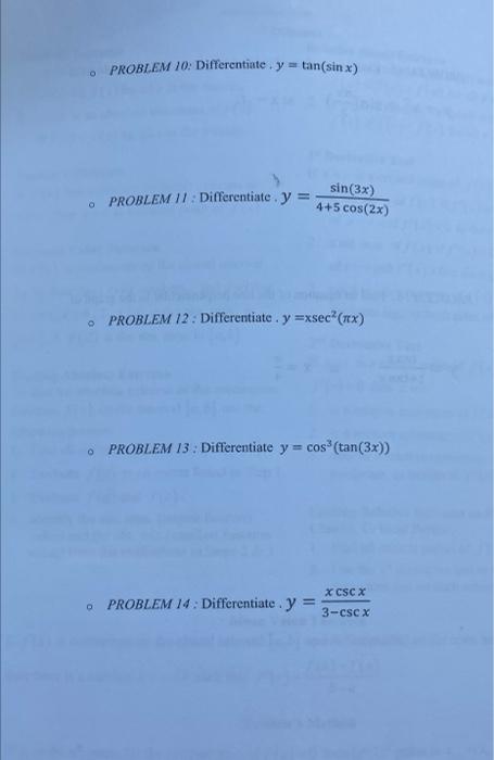 Differentiation of trigonometry functionscan you show | Chegg.com