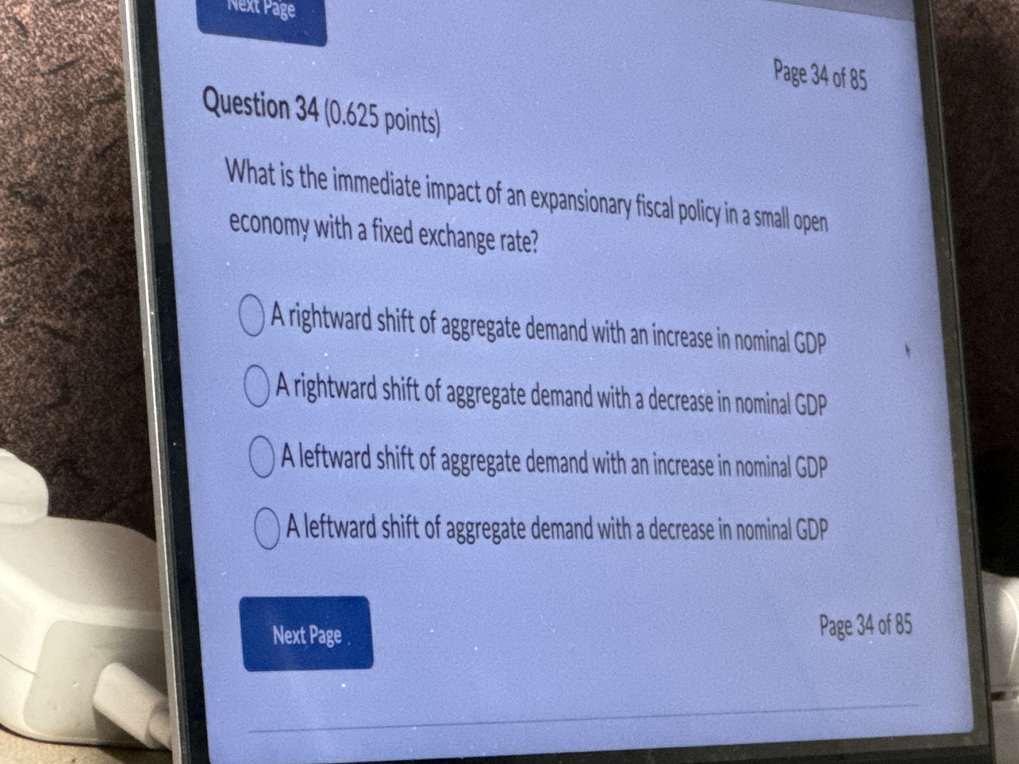 Solved Question 34 (0.625 ﻿points)What is the immediate | Chegg.com