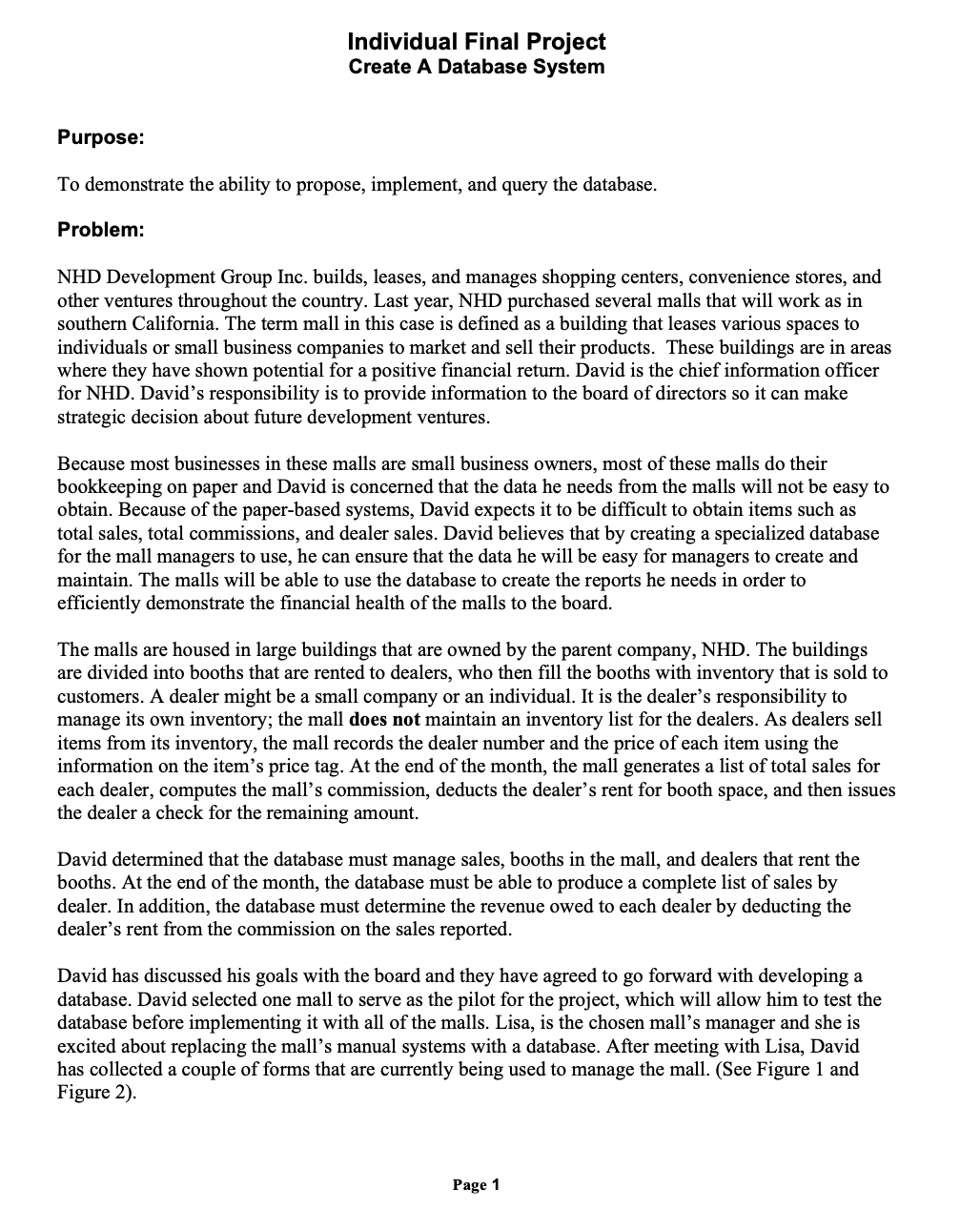 Solved Please help! Individual Final Project Create A | Chegg.com