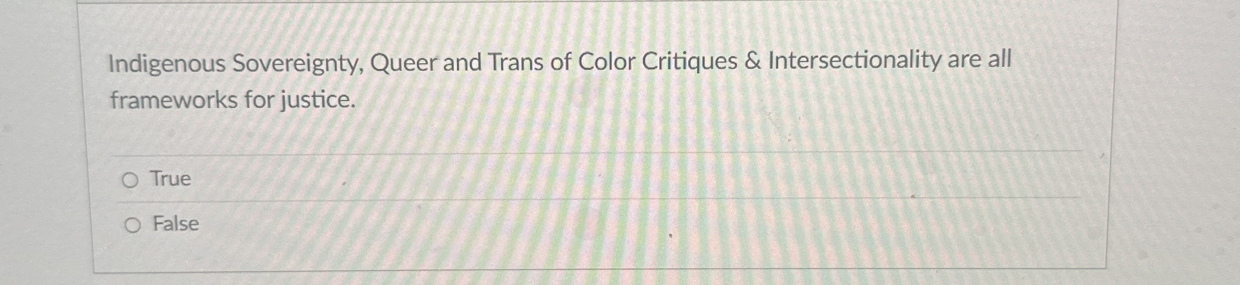 Solved Indigenous Sovereignty, Queer and Trans of Color | Chegg.com