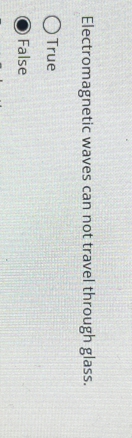 Solved Electromagnetic waves can not travel through | Chegg.com