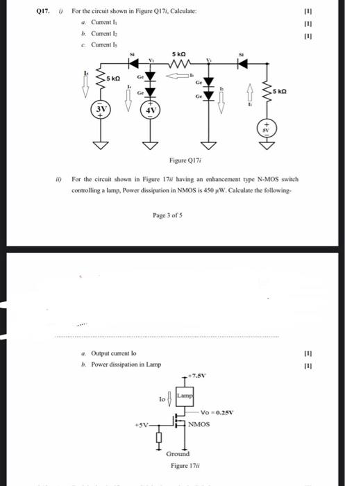 Solved Q17. For the circuit shown in Figure 0171, Calculate | Chegg.com