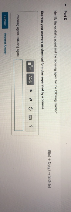 Solved Identify the oxidizing agent and the reducing agent | Chegg.com