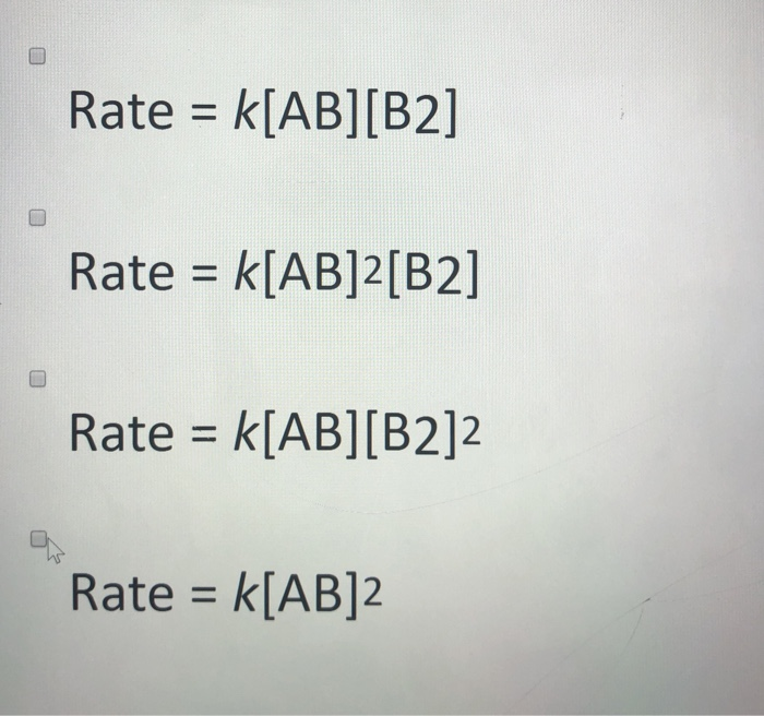 Solved Which experimental rate law is consistent with a slow | Chegg.com