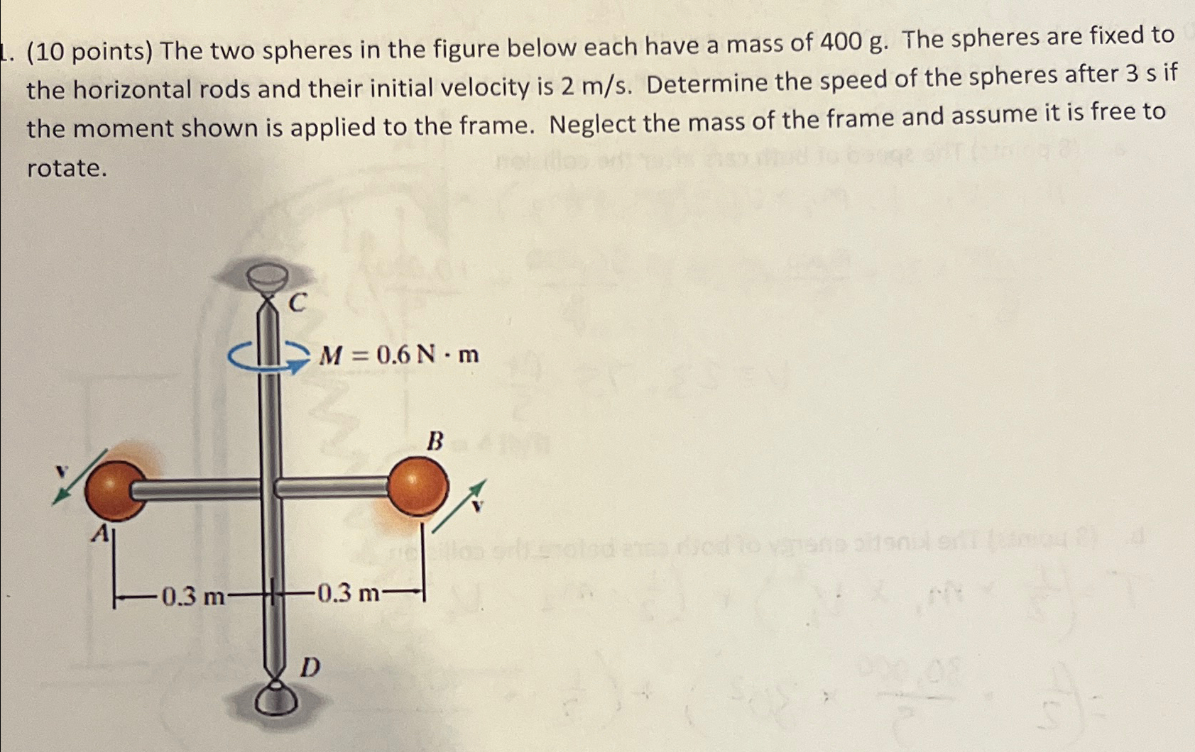 Solved (10 ﻿points) ﻿The two spheres in the figure below | Chegg.com