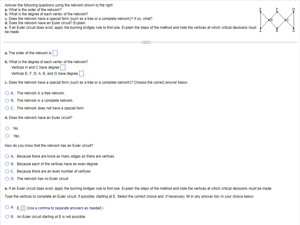 Solved Answer the following questions using the network | Chegg.com