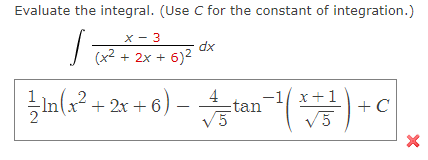 Solved Evaluate the integral. (Use C ﻿for the constant of | Chegg.com