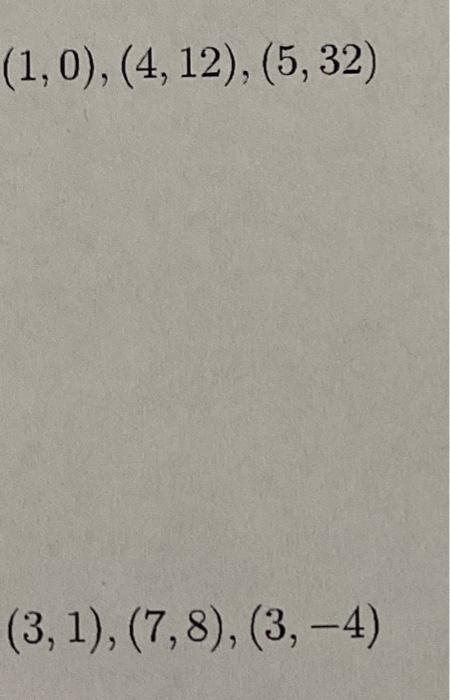 Solved find the equation of the parabola that passes through | Chegg.com