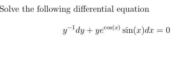 Solved Solve the following differential equation y-4dy + | Chegg.com