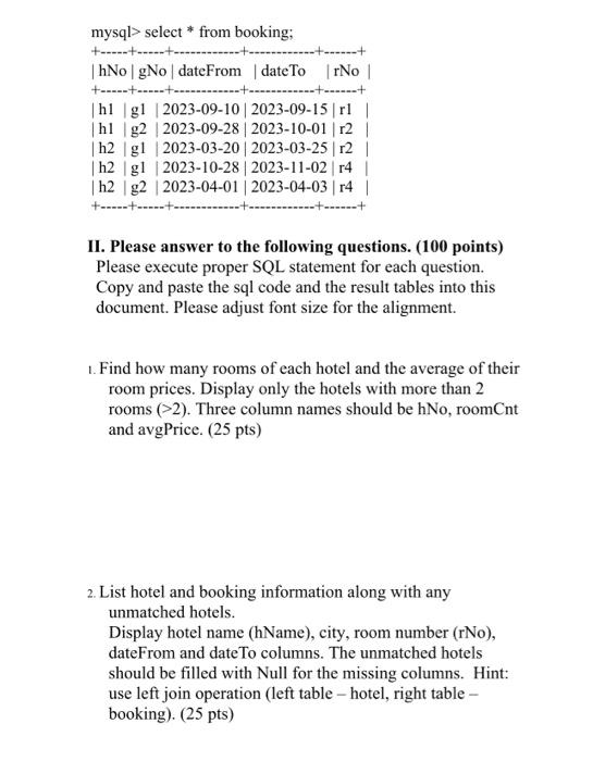 Solved 3. Now you have created test 2db database which has | Chegg.com