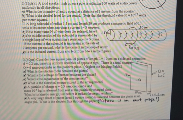 Solved Name There are five problems with parts. Each must be | Chegg.com