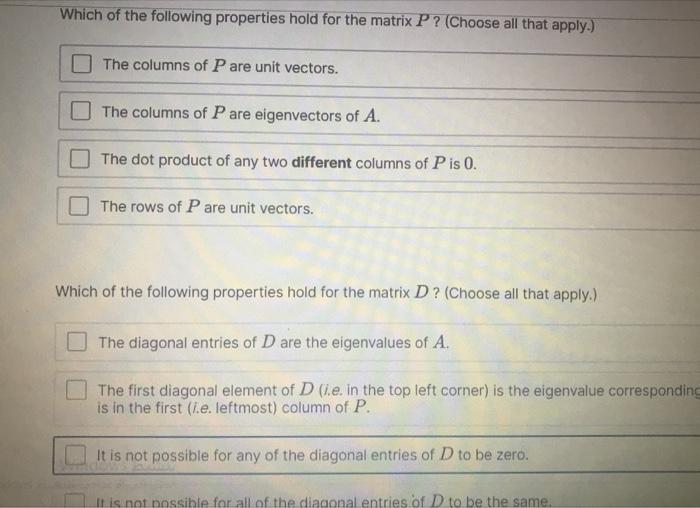 Solved Concept Check: The Decomposition Theorem for | Chegg.com