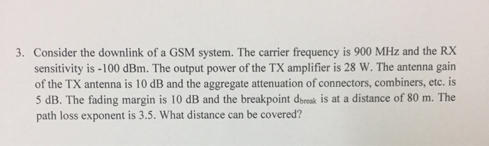 Solved 3. Consider the downlink of a GSM system. The carrier | Chegg.com