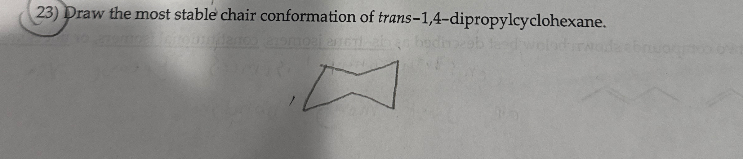 Solved Draw the most stable chair conformation of | Chegg.com