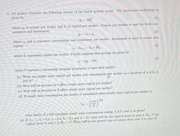 Solved 1. (25 points) Suppose that the production function | Chegg.com Solved 1. (25 points) Suppose that the production function | Chegg.com
