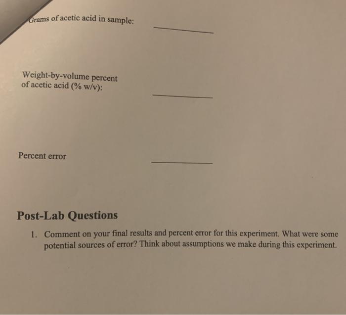 Chemistry 101 - Lab 12 Titration Introduction The | Chegg.com