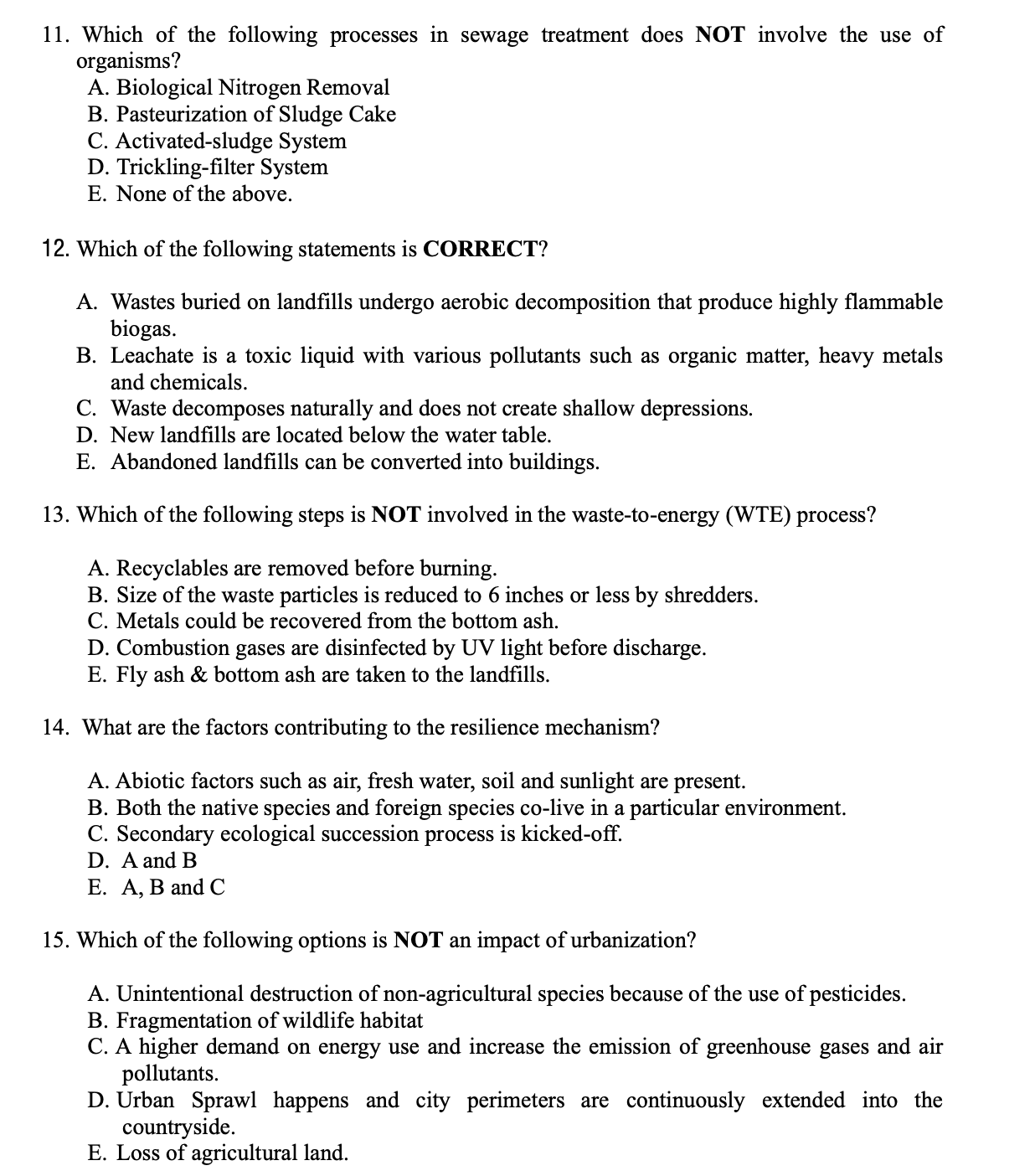 Solved Only answer please. Which of the following statements | Chegg.com