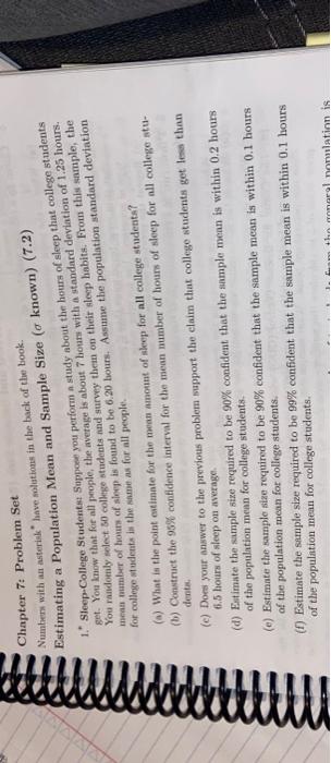 Solved Chapter 7: Problem Set Numbers with an asterink" have | Chegg.com