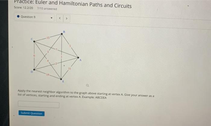 Solved Practice: Euler and Hamiltonian Paths and Circuits | Chegg.com