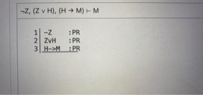 Solved (P v Q), (-Q&R) P 1) (PvQ) : PR 2 (-Q&-R) :PR -Z, | Chegg.com