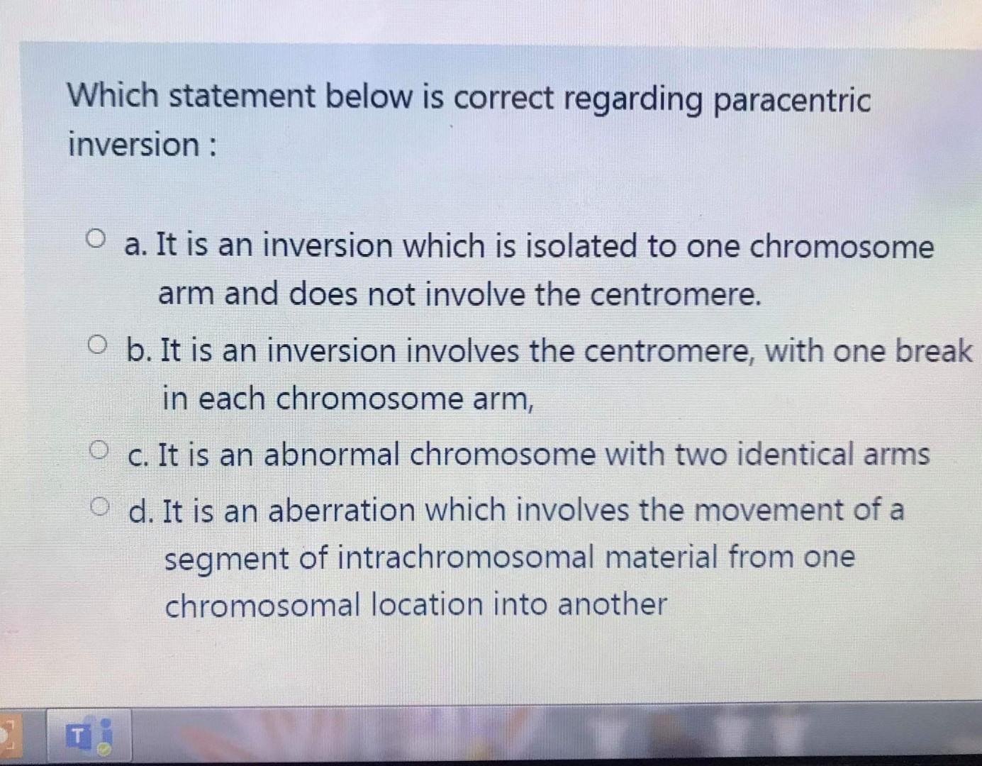 Solved Which statement below is correct regarding | Chegg.com