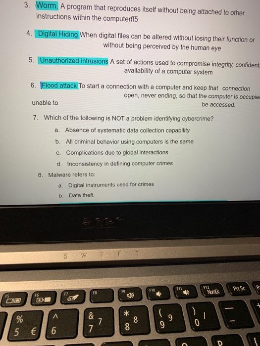 Solved 3. Worm. A program that reproduces itself without | Chegg.com