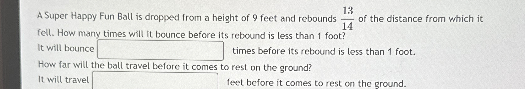 Solved A Super Happy Fun Ball is dropped from a height of 9 | Chegg.com