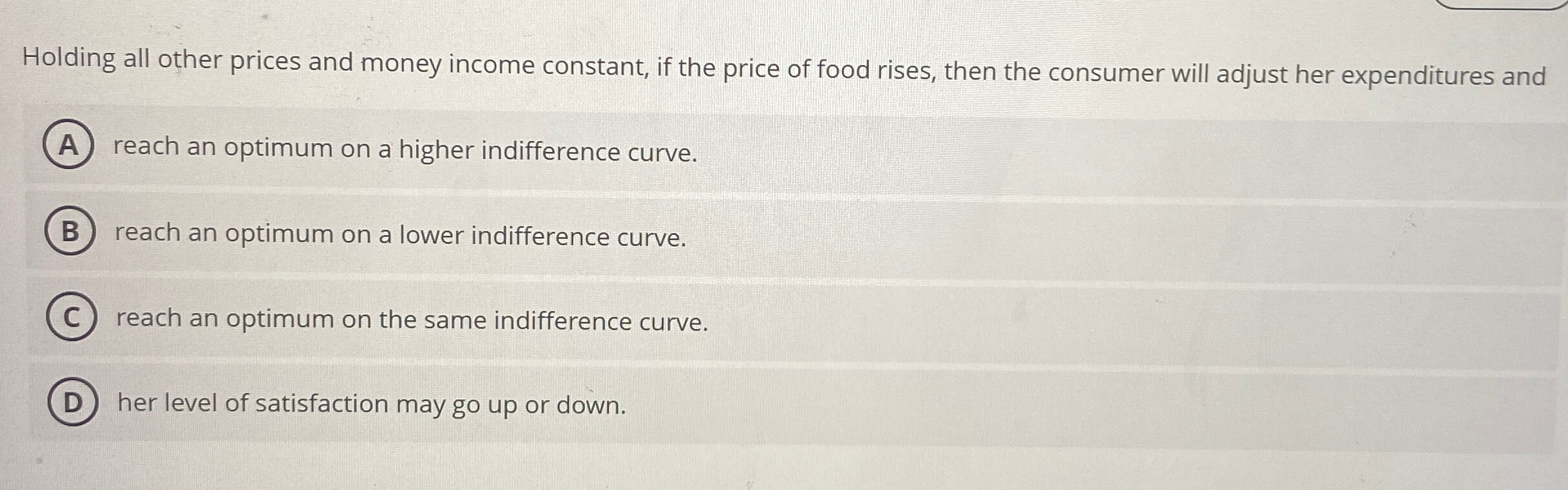 Solved Holding all other prices and money income constant, | Chegg.com