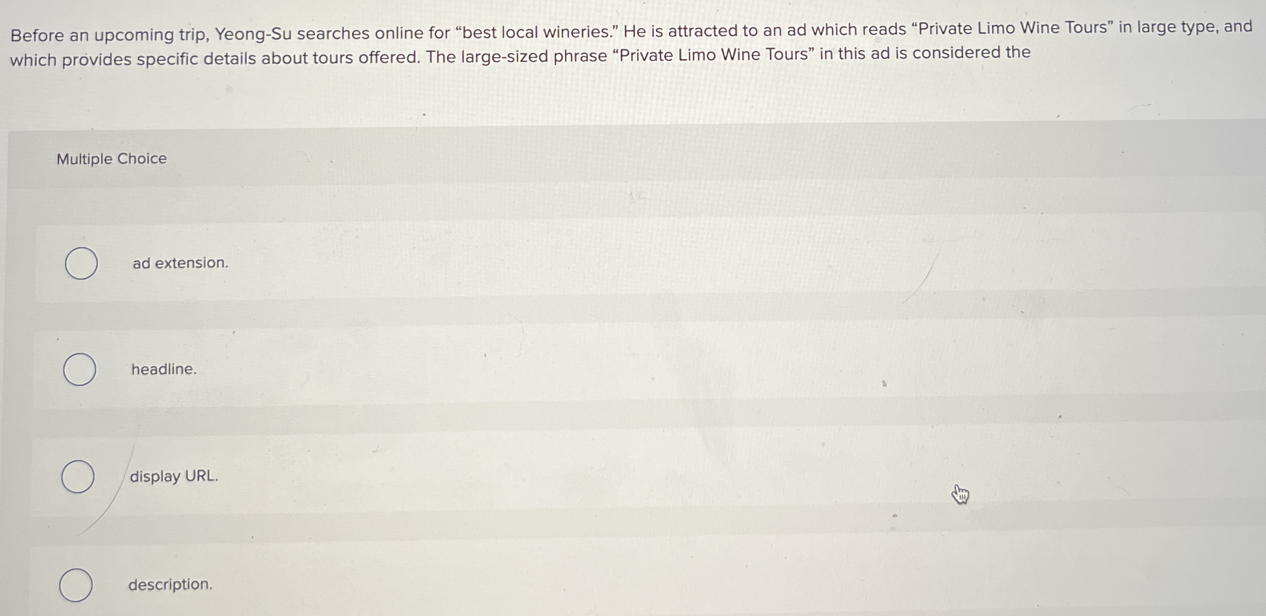 Solved Before an upcoming trip, Yeong-Su searches online for | Chegg.com