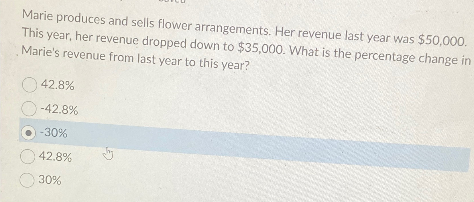 Solved Marie produces and sells flower arrangements. Her | Chegg.com