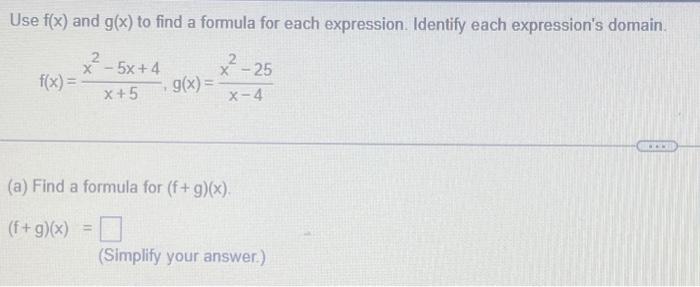 Solved Let f(x)=2x and g(x)=7x2. Find a formula for each of | Chegg.com