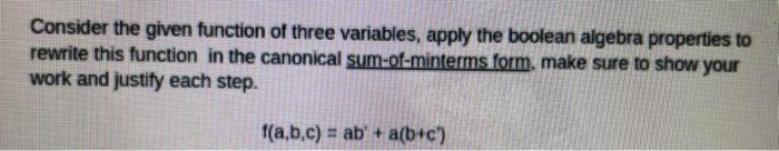 Solved Consider the given function of three variables, apply | Chegg.com