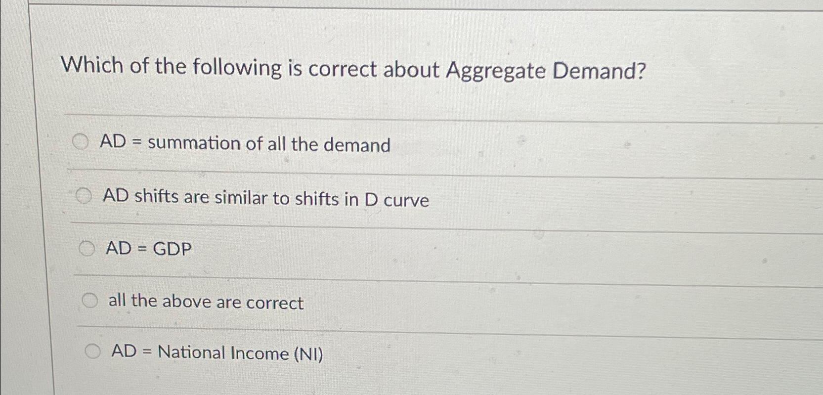Solved Which of the following is correct about Aggregate | Chegg.com