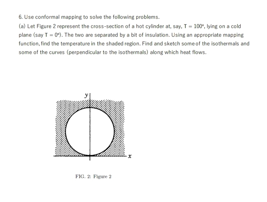 Solved Use conformal mapping to solve the following | Chegg.com