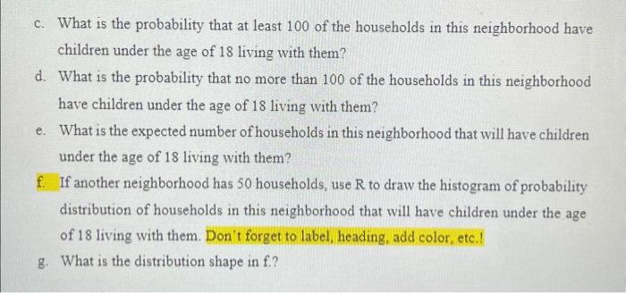 Solved Using Rstudio, what would the R commands be for the | Chegg.com