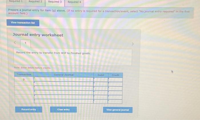 Solved Required 1 Required 2 Required 3 Required 4 Prepare | Chegg.com
