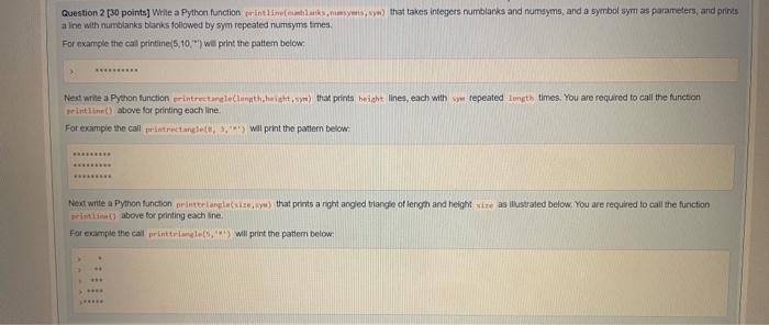Solved a ine with numblanks baiks followed by sym repeated | Chegg.com