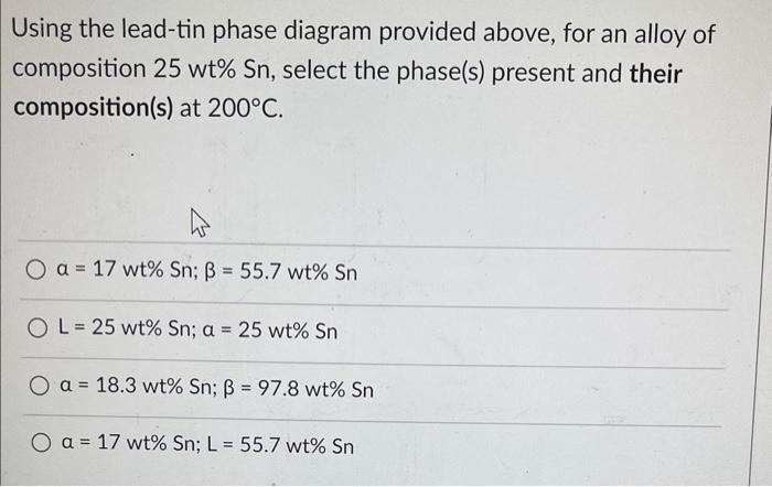 Solved determine which of the phases/phase combinations | Chegg.com