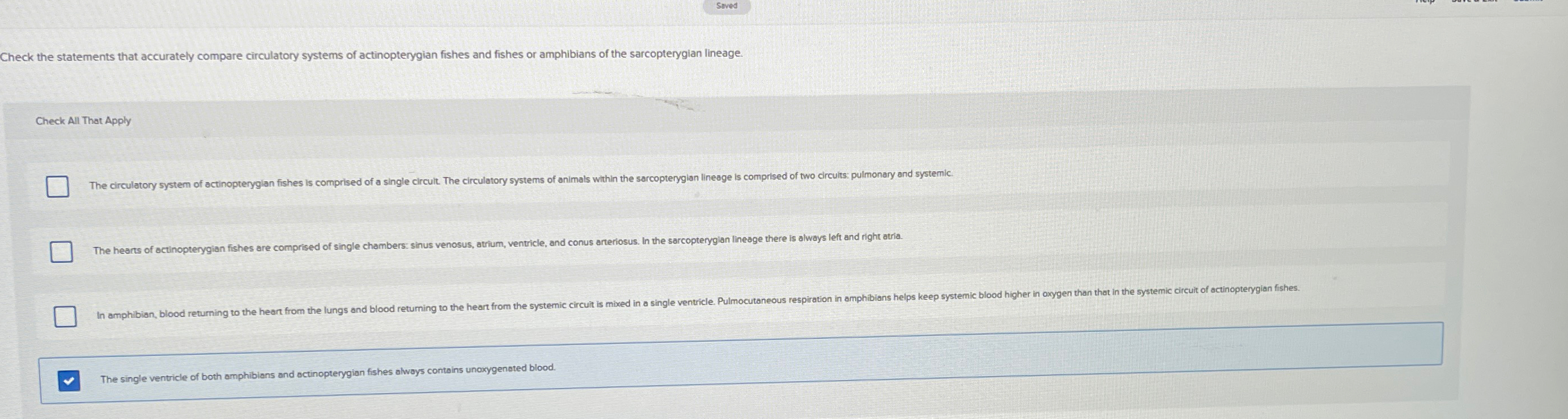 Solved Check the statements that accurately compare | Chegg.com