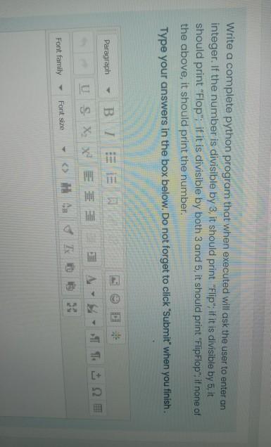 Solved Write a complete python program that when executed | Chegg.com
