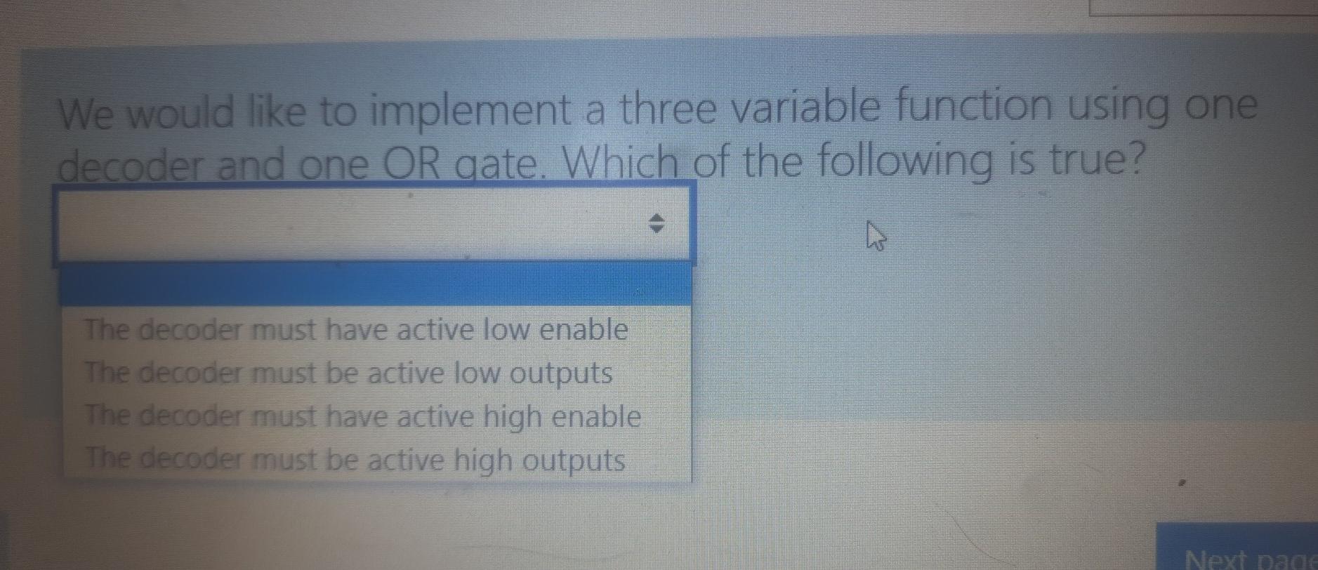 Solved We Would Like To Implement A Three Variable Function 