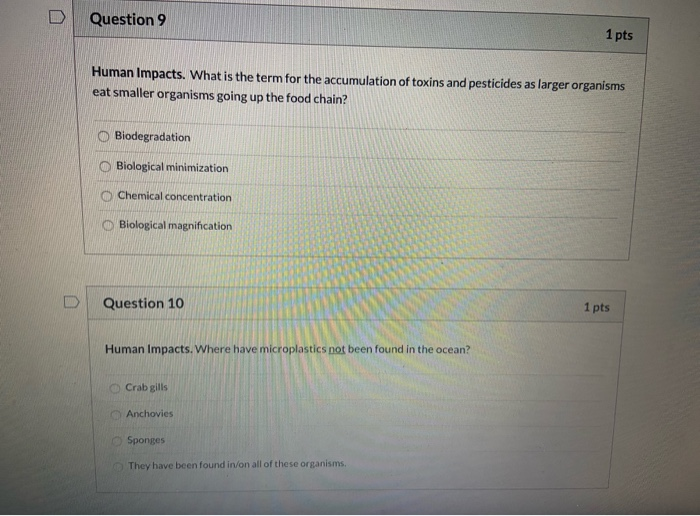 Solved Question 1 1 pts Ocean Resources. Which of the | Chegg.com